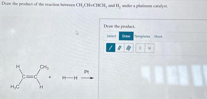Solved Draw the product of the reaction between CH3CH=CHCH3 | Chegg.com