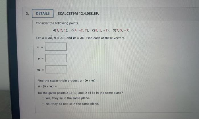 Solved Consider the following points. | Chegg.com