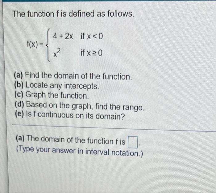 Solved The function f is defined as follows. - 2x + 3 if x