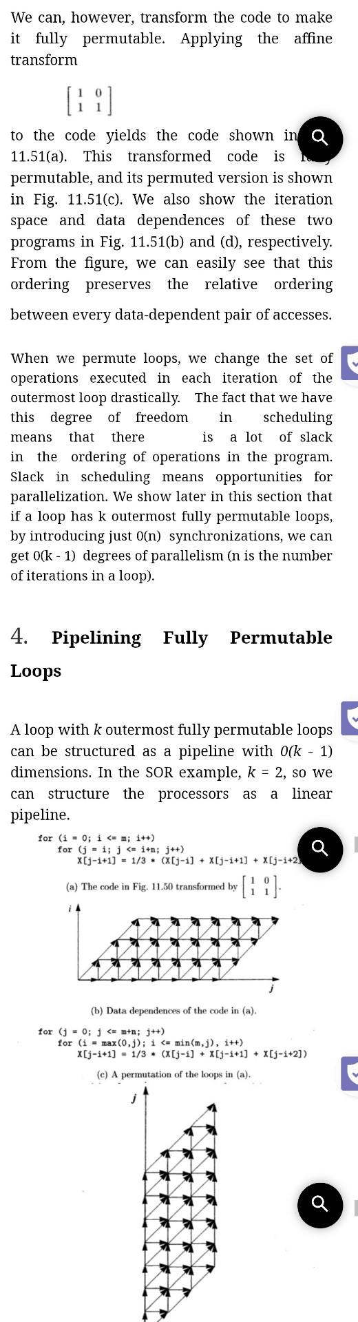 Solved 3. Fully Permutable Loops We first introduce the | Chegg.com