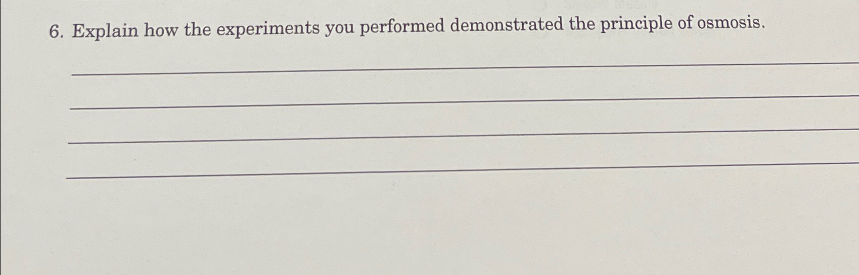 Solved Explain how the experiments you performed | Chegg.com