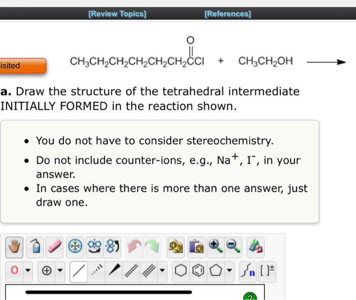Solved CH2CH2OH a. Draw the structure of the tetrahedral | Chegg.com