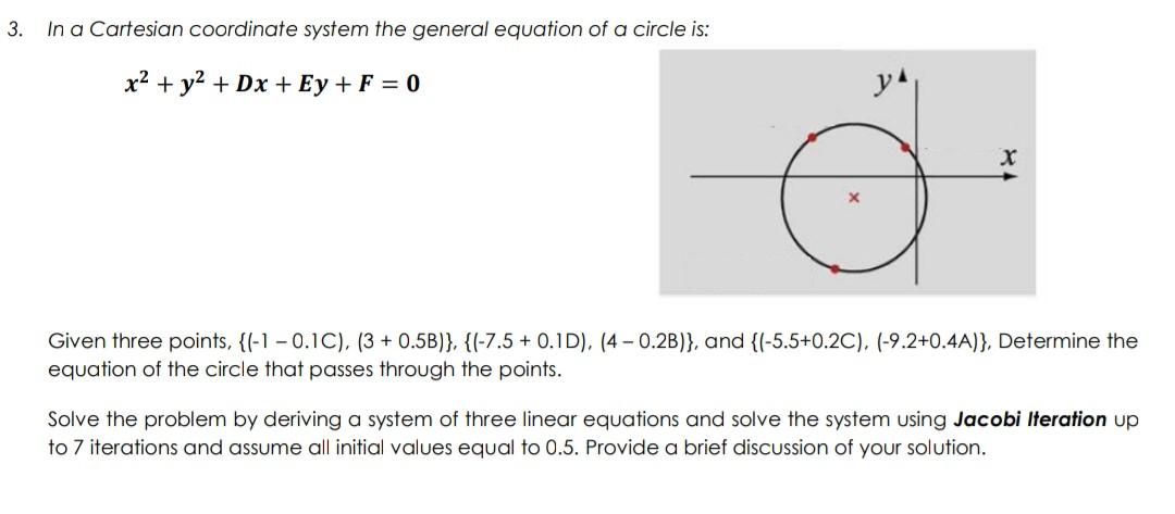 Solved 3. In a Cartesian coordinate system the general | Chegg.com