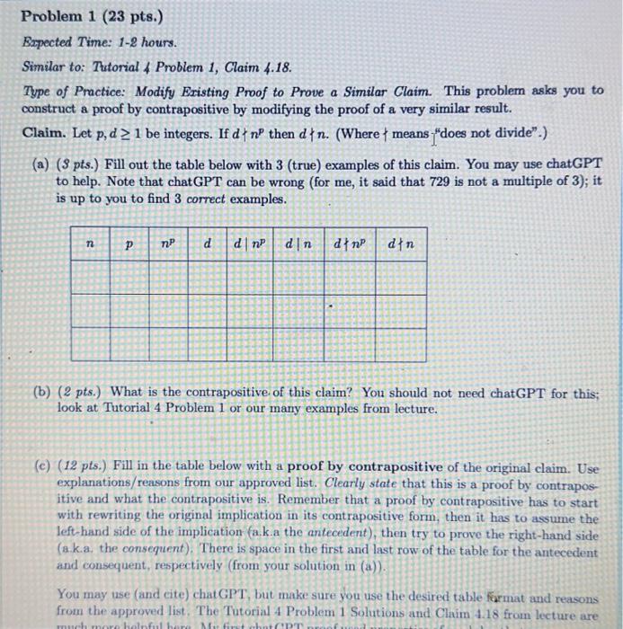 Solved Problem 1 (23 pts.) Expected Time: 1-2 hours. Similar | Chegg.com