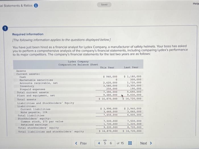 [Solved]: Required information [The following information a