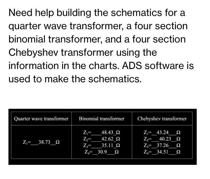 Solved Need help building the schematics for a quarter wave | Chegg.com