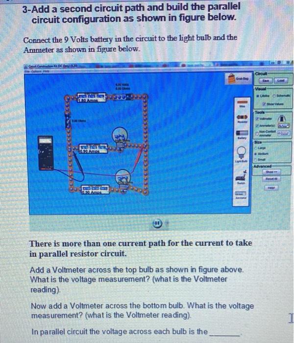 Solved 3-Add a second circuit path and build the parallel | Chegg.com