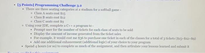 Solved 15 Points] Programming Challenge 3.2 • There are | Chegg.com
