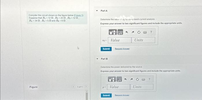 Solved Consider the circut strown on the figure below | Chegg.com