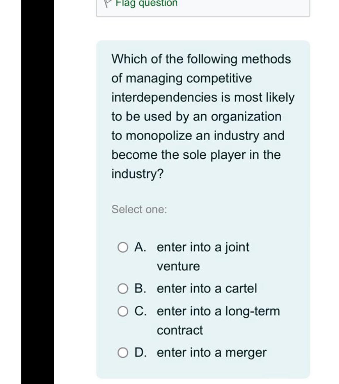 Solved Which of the following methods of managing | Chegg.com