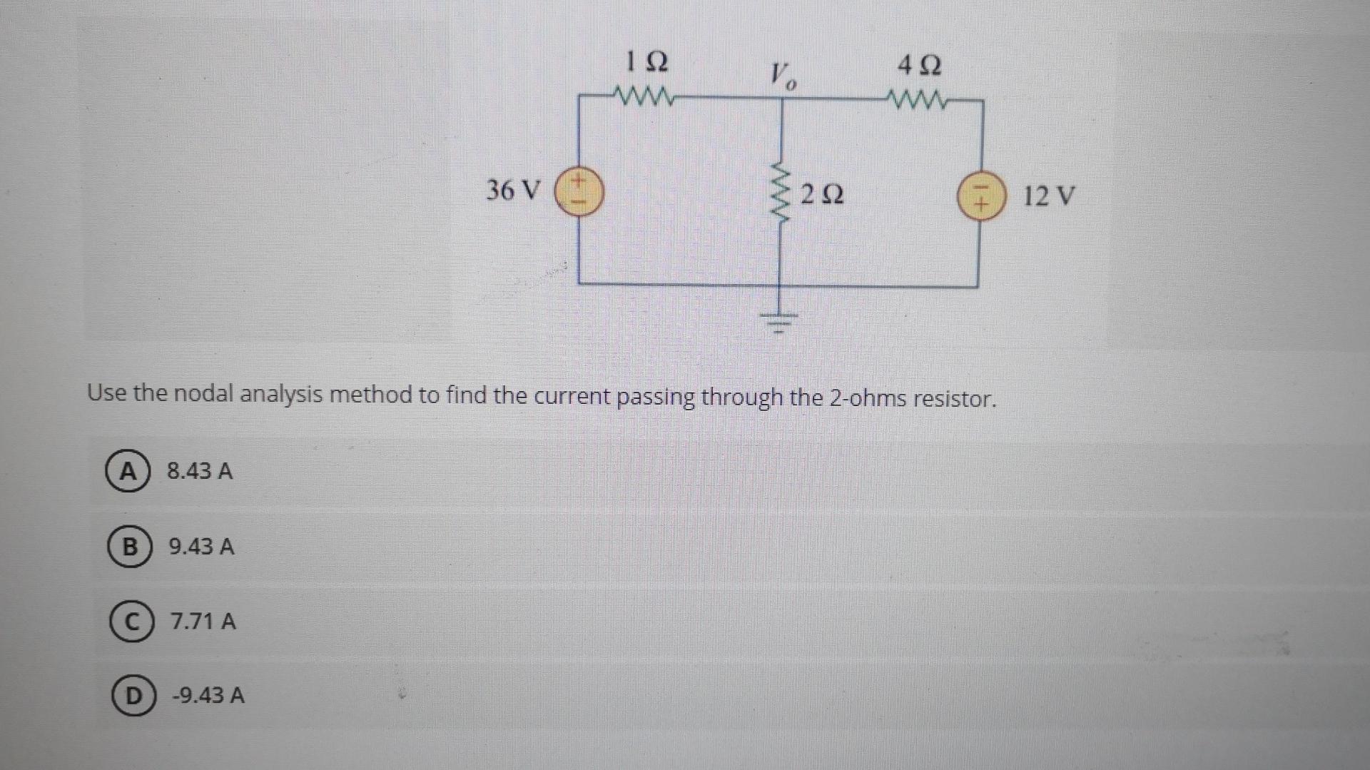 Solved Use the nodal analysis method to find the current | Chegg.com