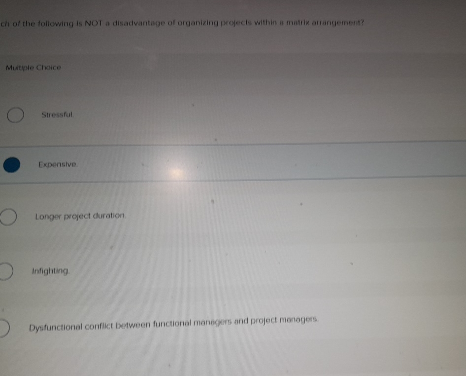 Solved ch of the following is NOT a disadvantage of | Chegg.com