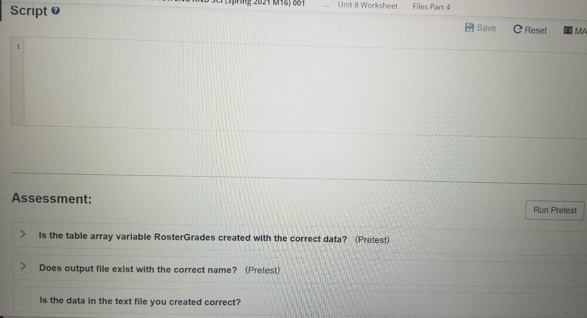 Solved Grade Roster File (condition looping through vector, | Chegg.com