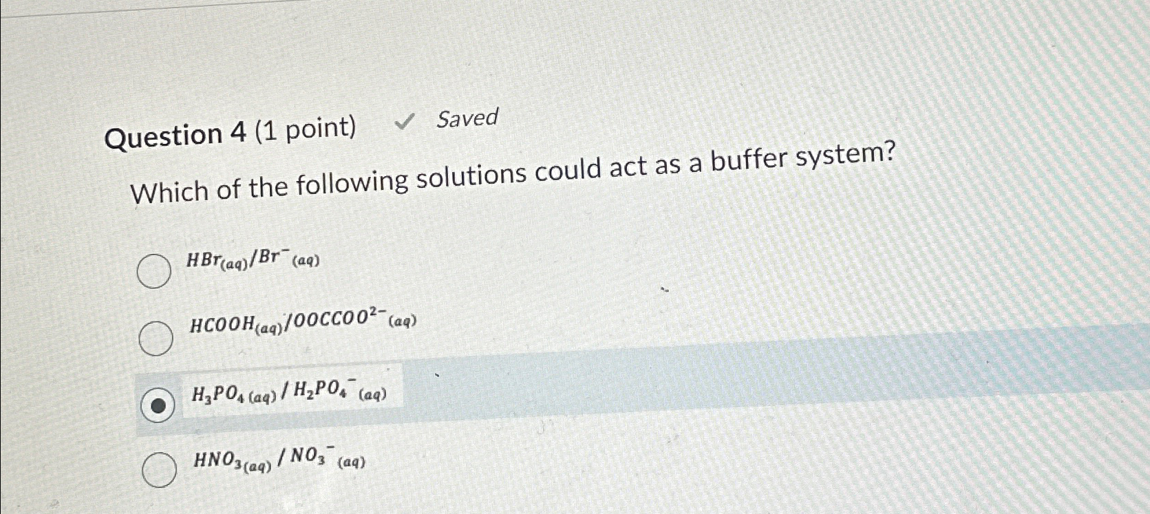 Solved Question 4 (1 ﻿point) ﻿SavedWhich of the following | Chegg.com