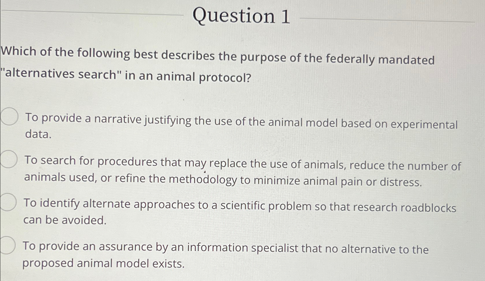 Solved Question 1Which of the following best describes the | Chegg.com