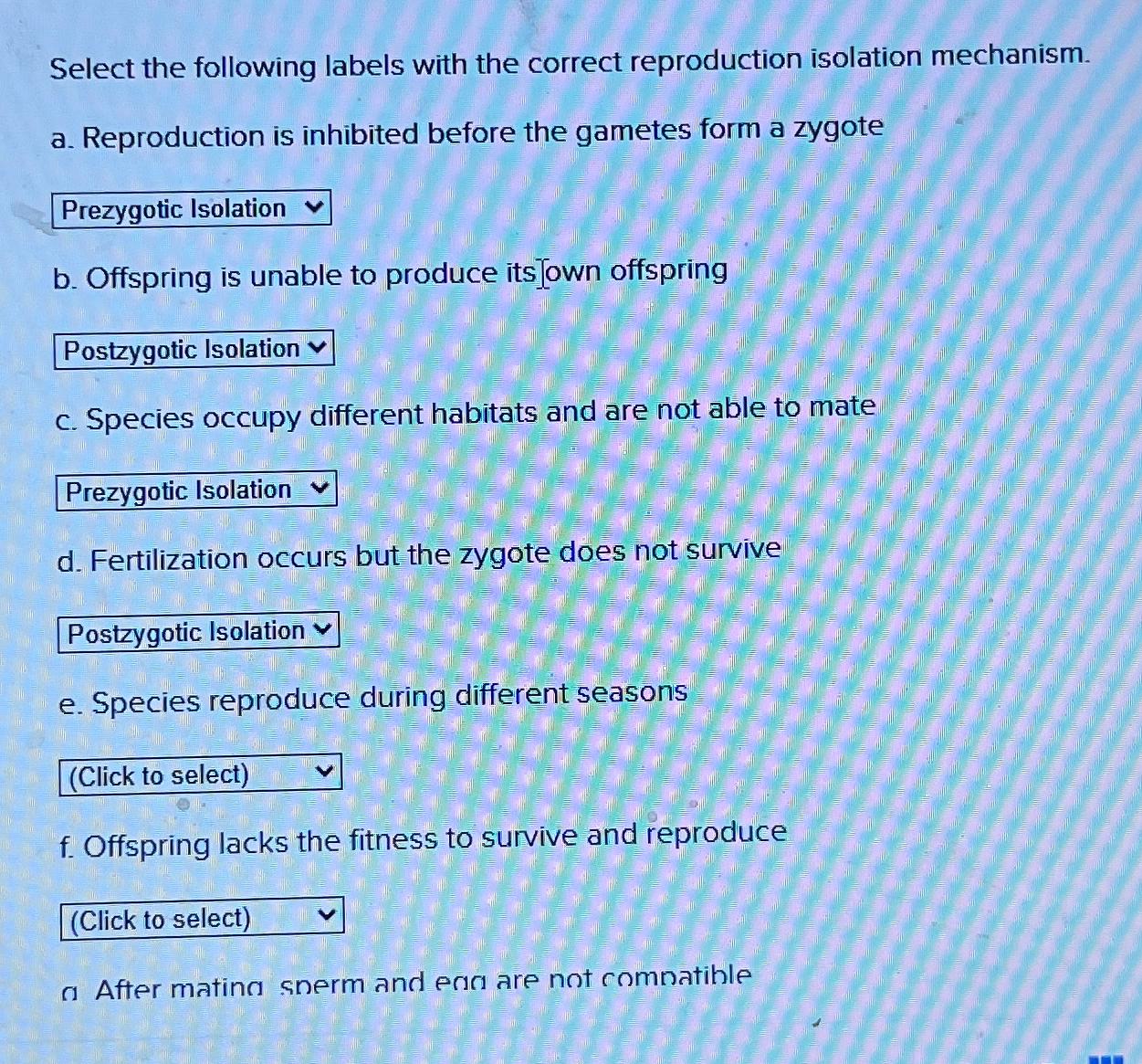 Solved Select the following labels with the correct | Chegg.com