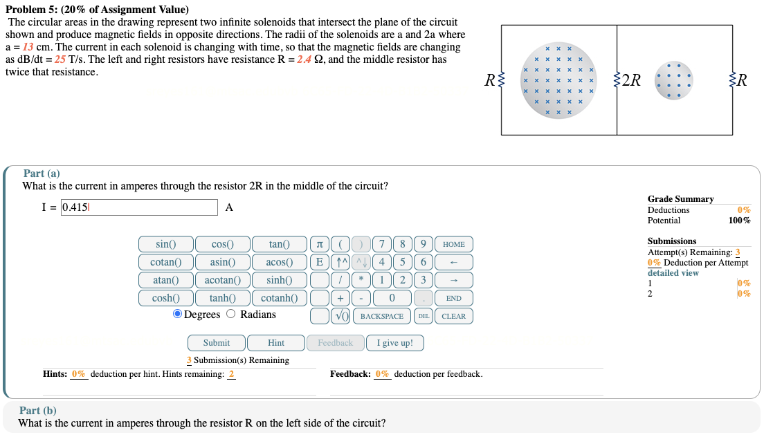 Solved Problem 5: ( \( 20 \% \) ﻿of Assignment Value)The | Chegg.com