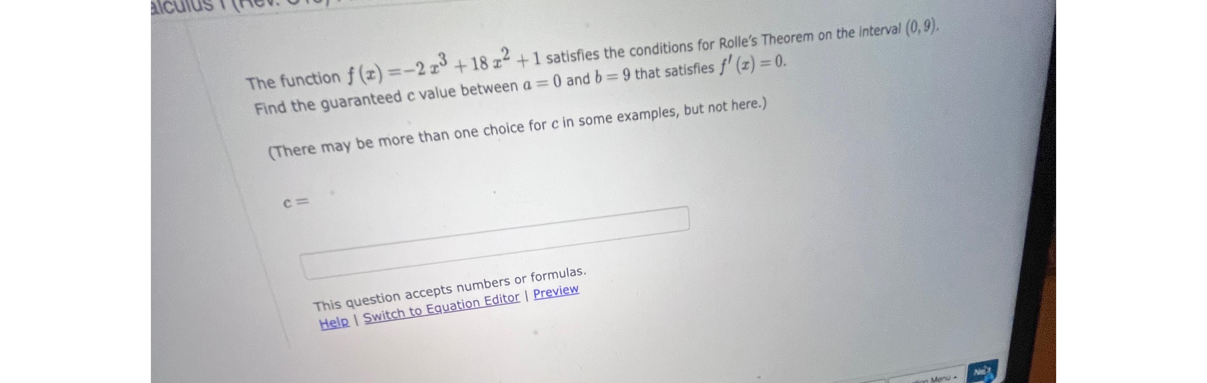 Solved The function f(x)=-2x3+18x2+1 ﻿satisfies the | Chegg.com