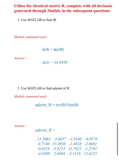 Solved this is a MATLAB project. please do ONLY the last | Chegg.com