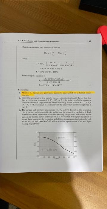 Solved Example 3.7 Incropera Heat Transfer is solved to be | Chegg.com