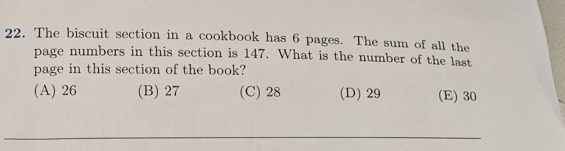 Solved The biscuit section in a cookbook has 6 ﻿pages. The | Chegg.com