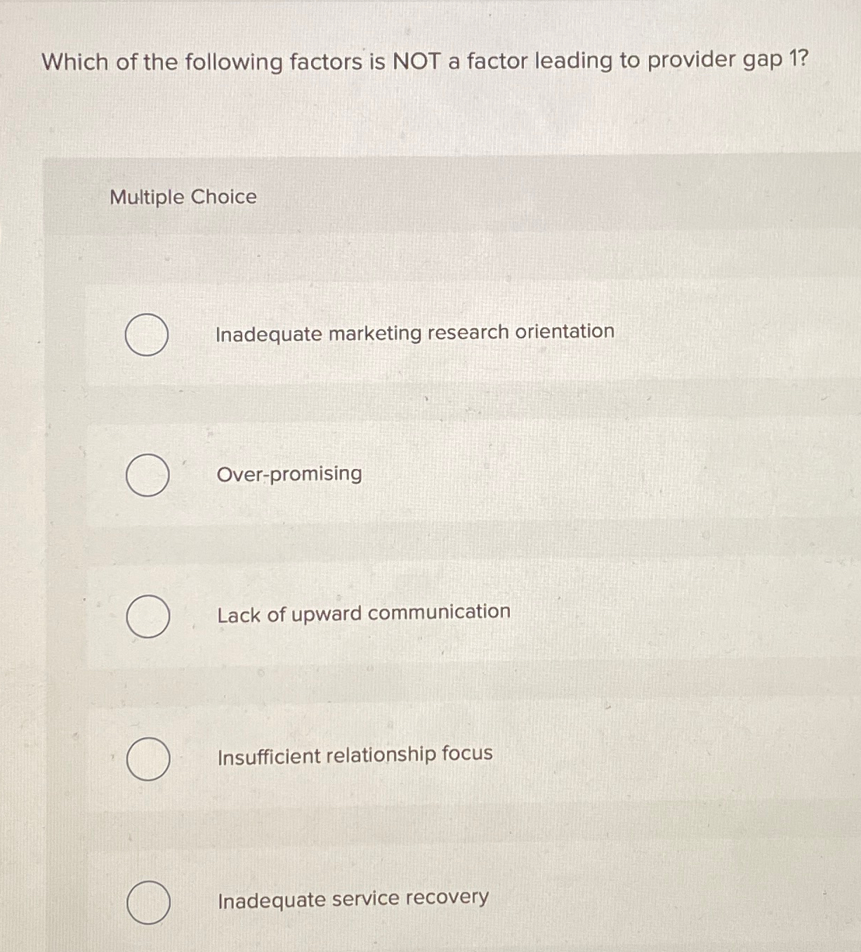 Solved Which of the following factors is NOT a factor | Chegg.com