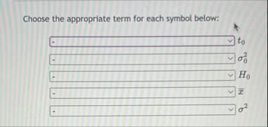 Solved Choose the appropriate term for each symbol | Chegg.com
