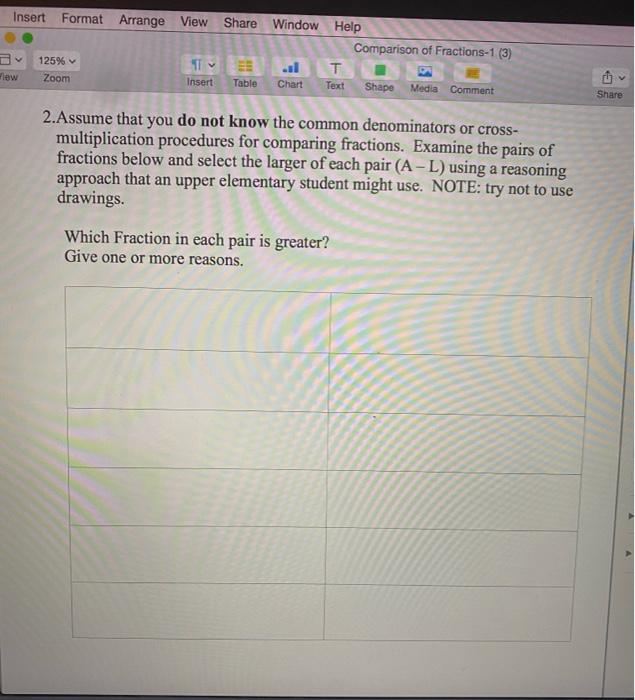 Solved Insert Format Arrange View Share Window Help | Chegg.com