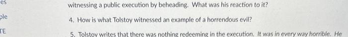 witnessing a public execution by beheading. What was | Chegg.com