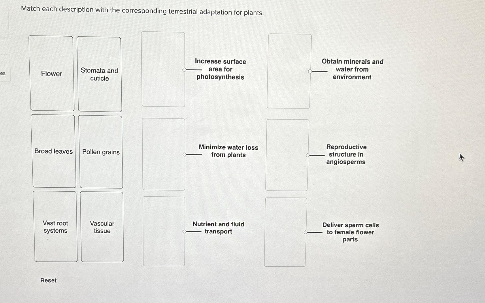 Solved Match each description with the corresponding | Chegg.com