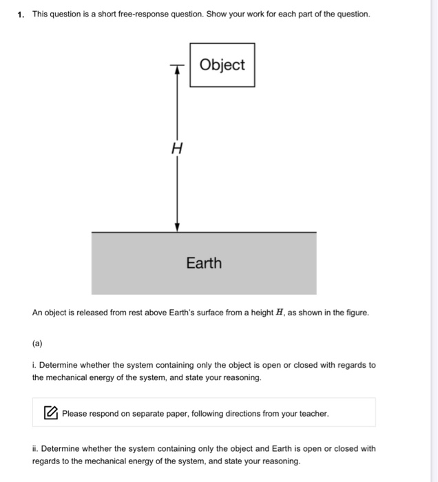 Solved 1 This Question Is A Short Free Response Question