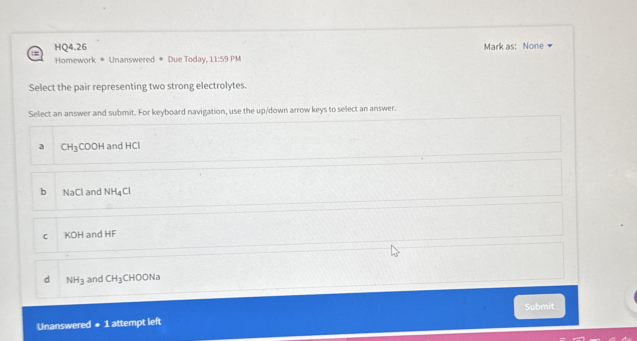 High Quality SOLUTION HQ4. 26Mark as: None -Homework * ﻿Unanswered * ﻿Due | Chegg.com