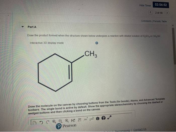 Solved Hide Timer 02:54:52 2 of 48 Constants Periodic Table | Chegg.com