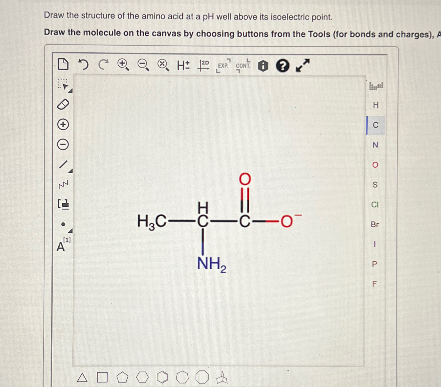 Solved Draw the structure of the amino acid at a pH well | Chegg.com