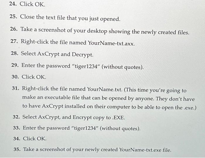 Solved Project 1 AxCrypt ® is a great third-party encryption | Chegg.com