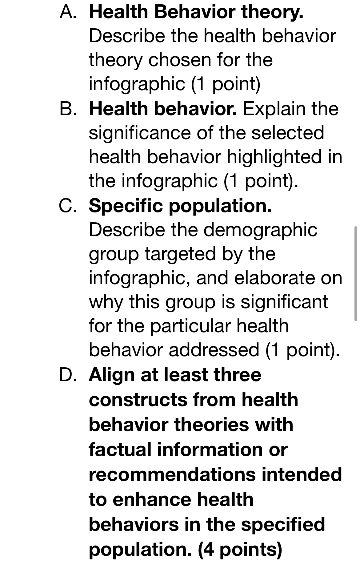 Solved Create an infographic applying the constructs of a | Chegg.com