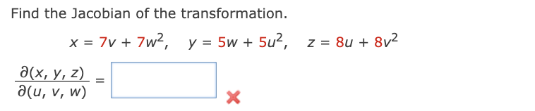 Solved Find the Jacobian of the | Chegg.com