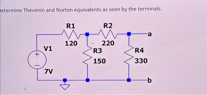 Solved Determine Thevenin and Norton equivalents as seen by | Chegg.com