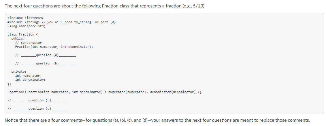 Solved get the code in C++ ﻿for parts a b c and d please | Chegg.com
