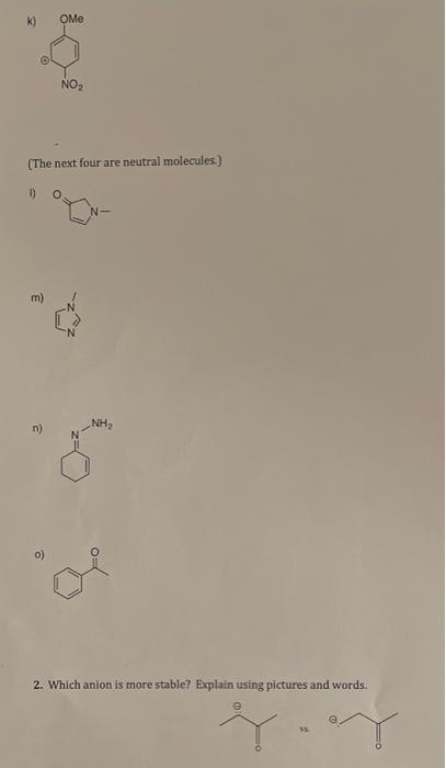 Solved Draw all possible resonance structures for the | Chegg.com