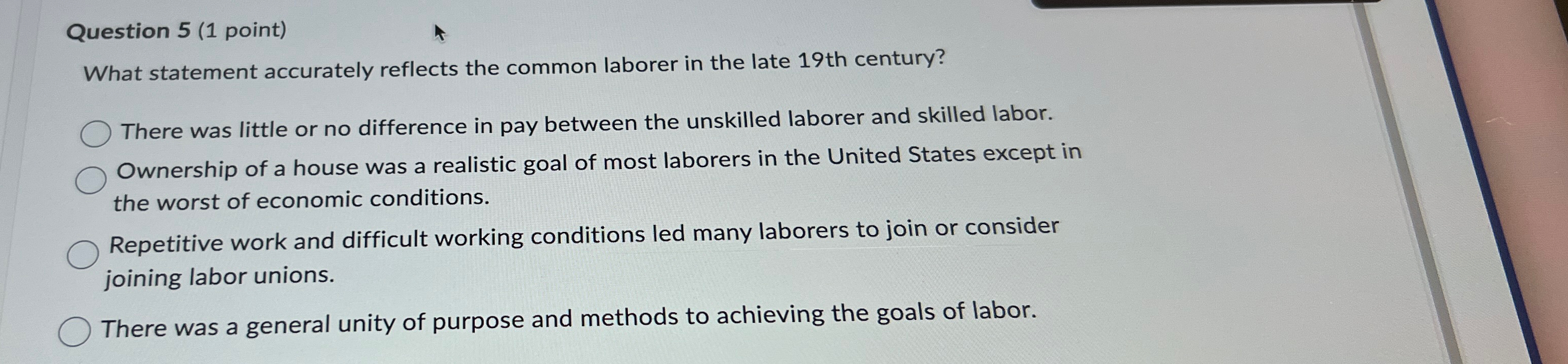 Solved Question 5 (1 ﻿point)What statement accurately | Chegg.com