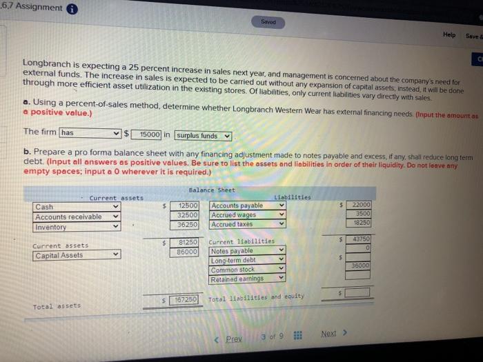 Solved 4,6,7 Assignment Sewed Help Save & EN Subr Check my | Chegg.com