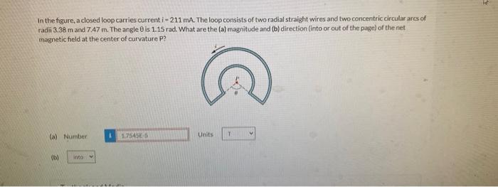 Solved In the figure, a closed loop carries current i=211 | Chegg.com