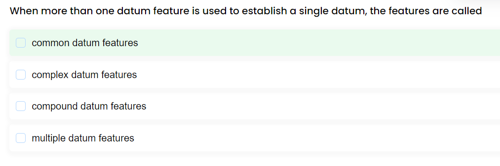 When more than one datum feature is used to establish | Chegg.com