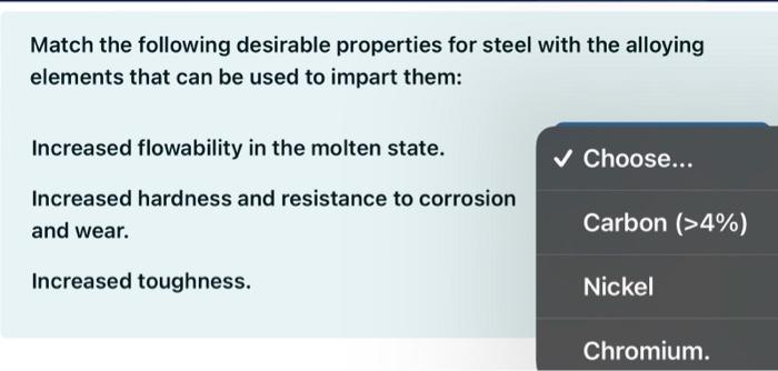 Solved Match the descriptions below with the types of cast | Chegg.com