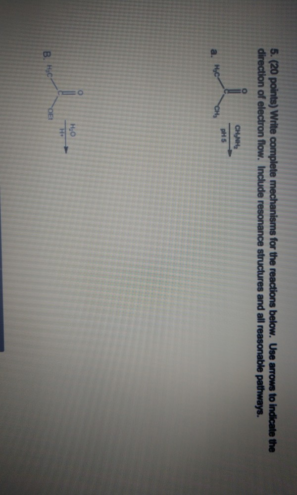 Solved write complete mechanisms for the reactions below. | Chegg.com