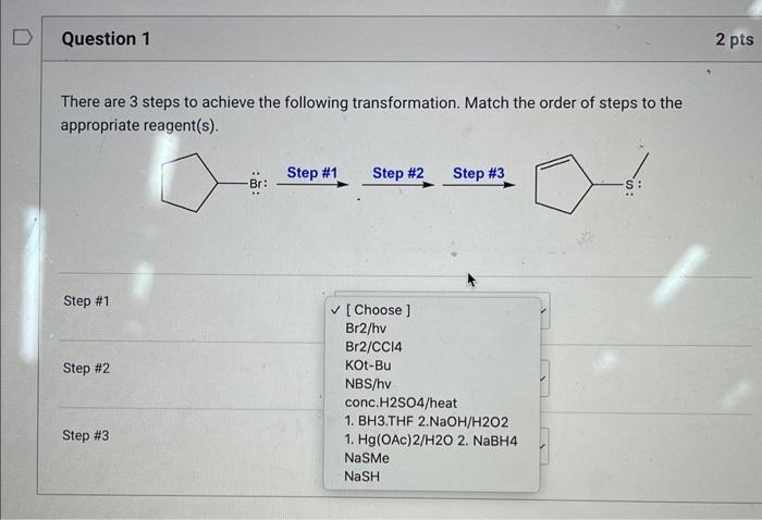 Solved There are 3 steps to achieve the following | Chegg.com