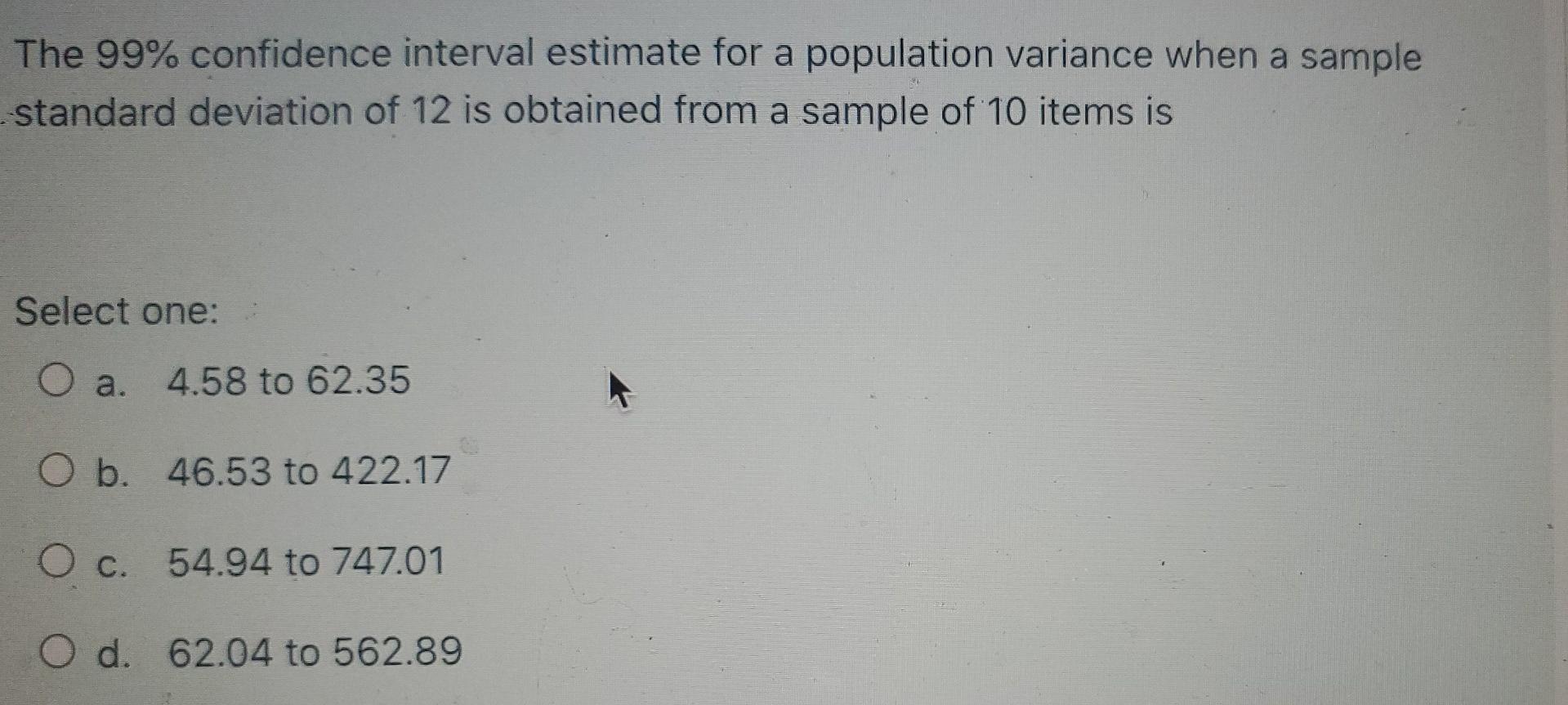 Solved The 99% confidence interval estimate for a population | Chegg.com Solved The 99% confidence interval estimate for a population | Chegg.com