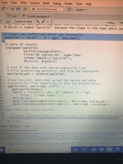 Solved Code View Plots Session Build Debug Profile Tools | Chegg.com