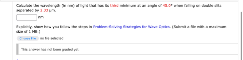 Solved At what angle in degrees is the first-order maximum | Chegg.com